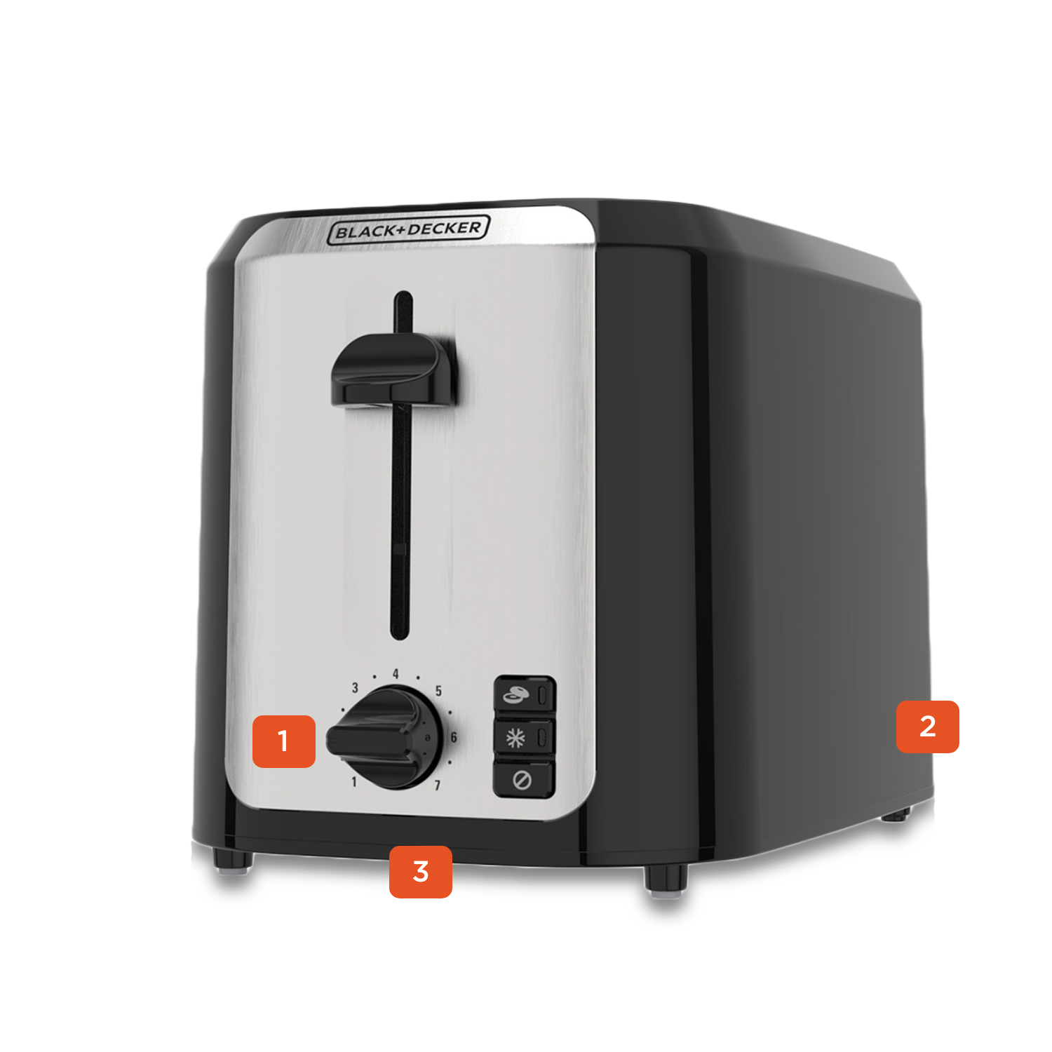 2-Slice Toaster TR7827-1BD | BLACK + DECKER