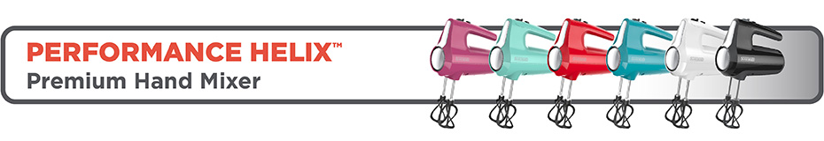 Performance HELIX™ Premium Hand Mixer, Black | BLACK + DECKER