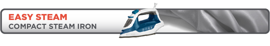 Irons + Steamers | Garment Care | Easy Steam Compact Iron | BLACK + DECKER